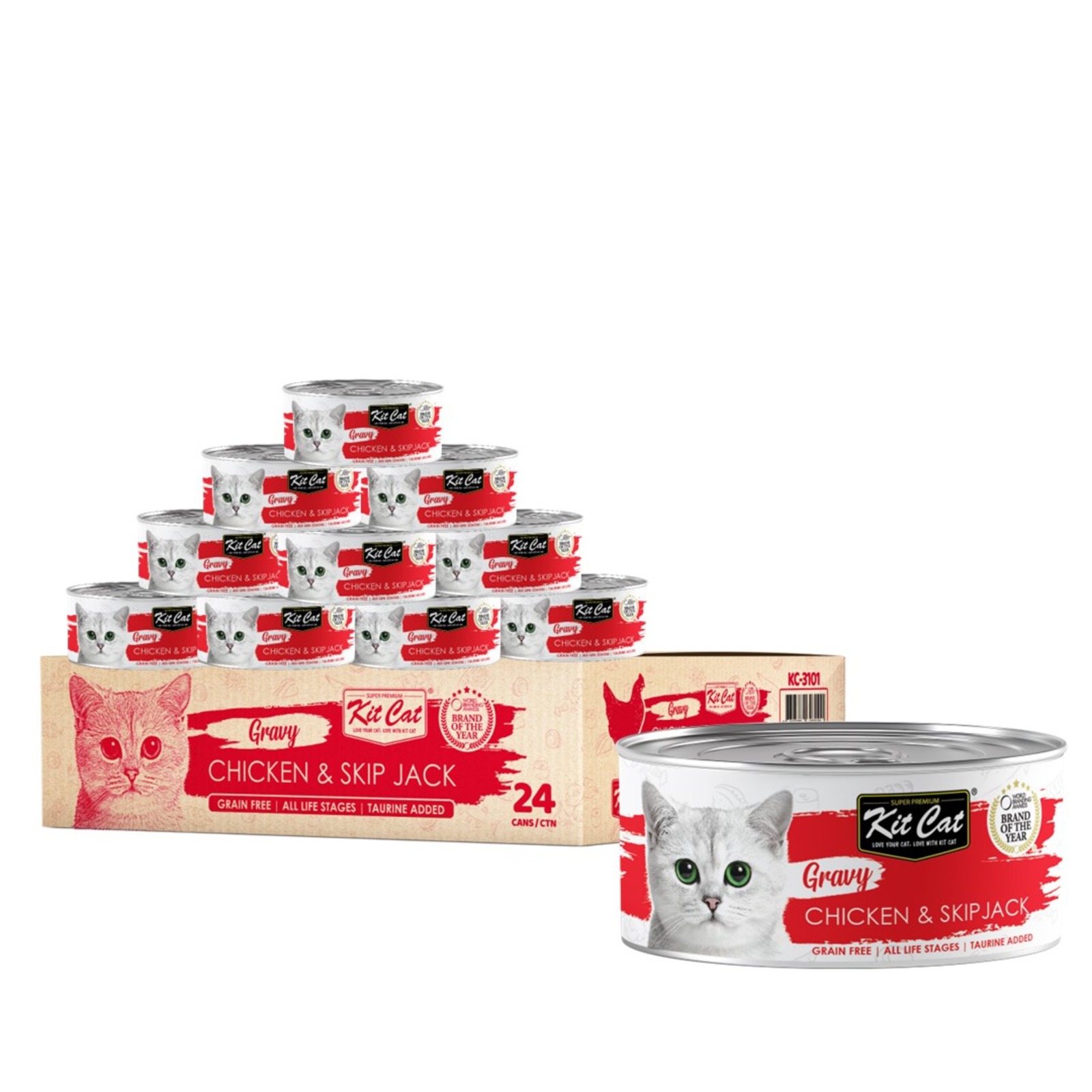 Kit Cat Gravy For Cats - Chicken & Skipjack | NTUC FairPrice