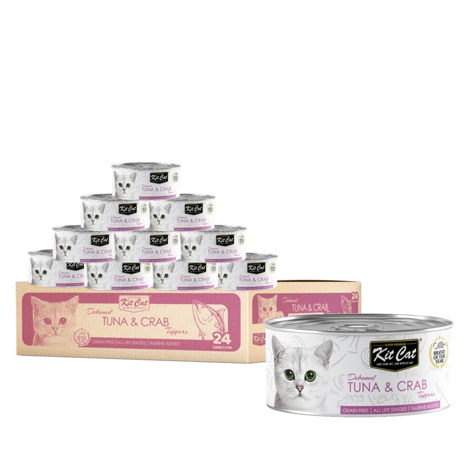 Kit Cat Deboned Tuna & Crab Toppers For Cats | NTUC FairPrice