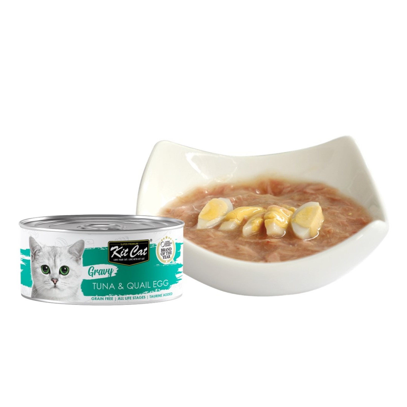 Kit Cat Gravy For Cats - Tuna & Quail Egg | NTUC FairPrice