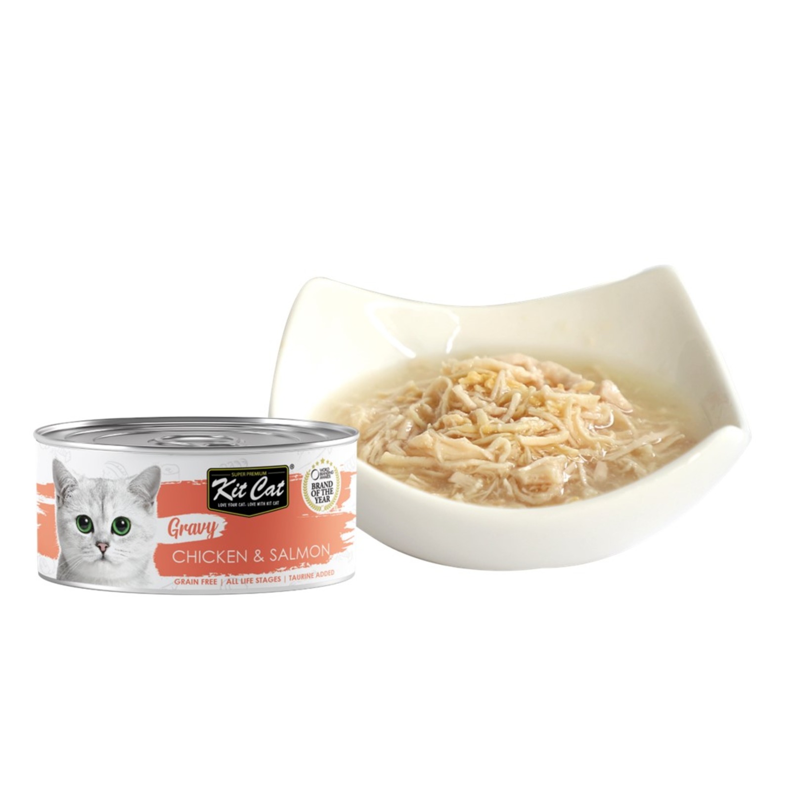 Kit Cat Gravy For Cats - Chicken & Salmon | NTUC FairPrice