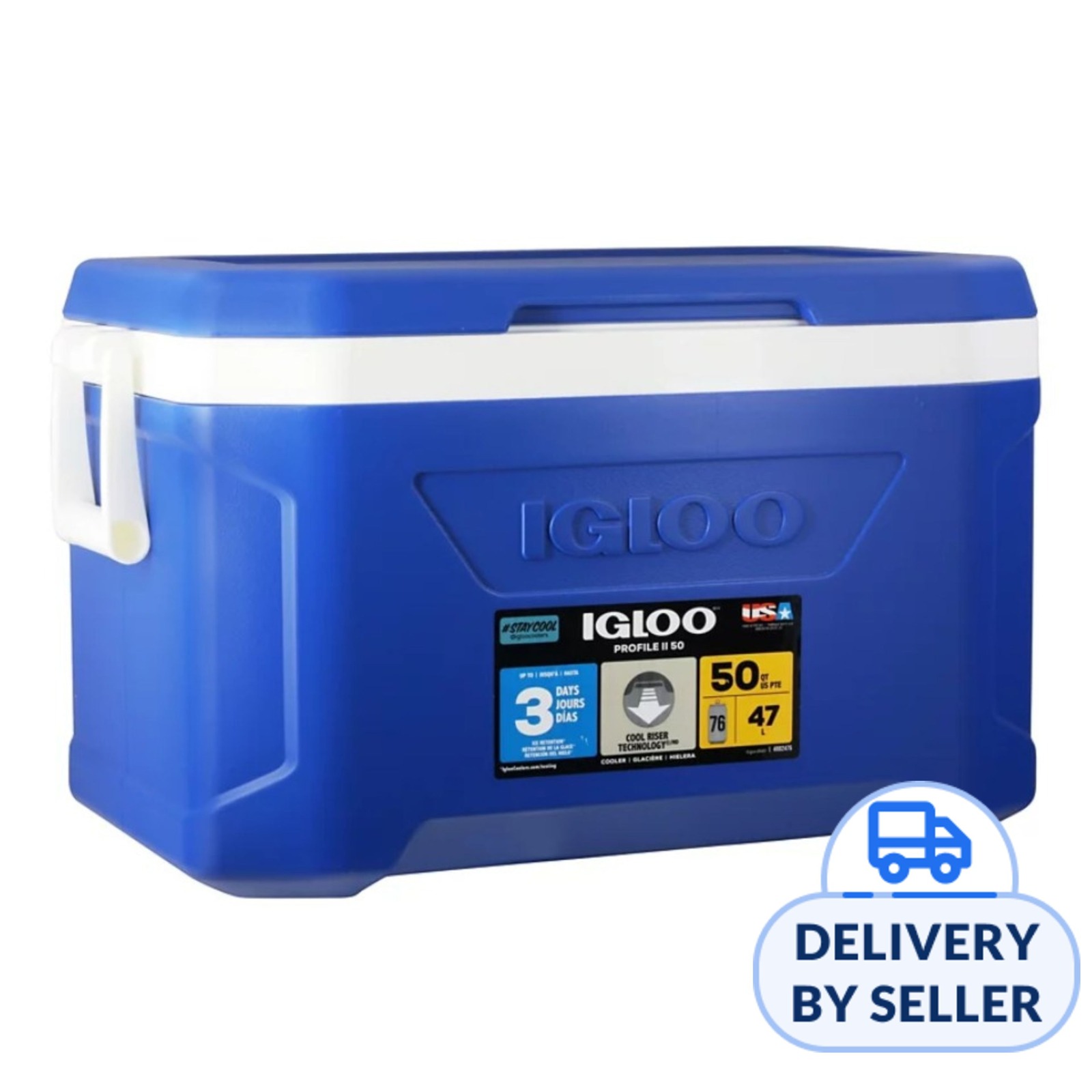 Igloo Ice Box Profile II 50 Quarts (45 Ltr) Blue | NTUC FairPrice
