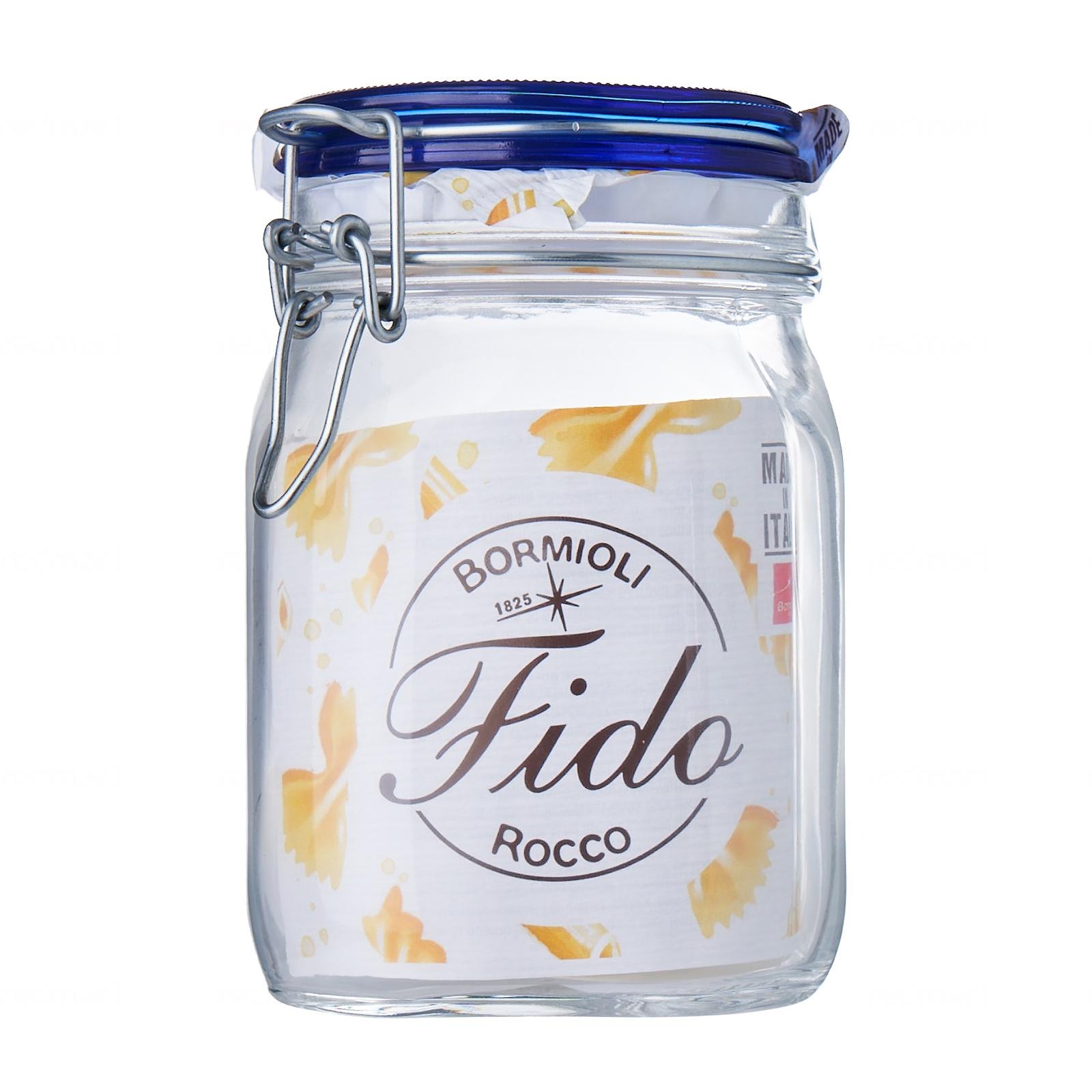 Bormioli Rocco Fido Glass Jar 1000ml Blue | NTUC FairPrice