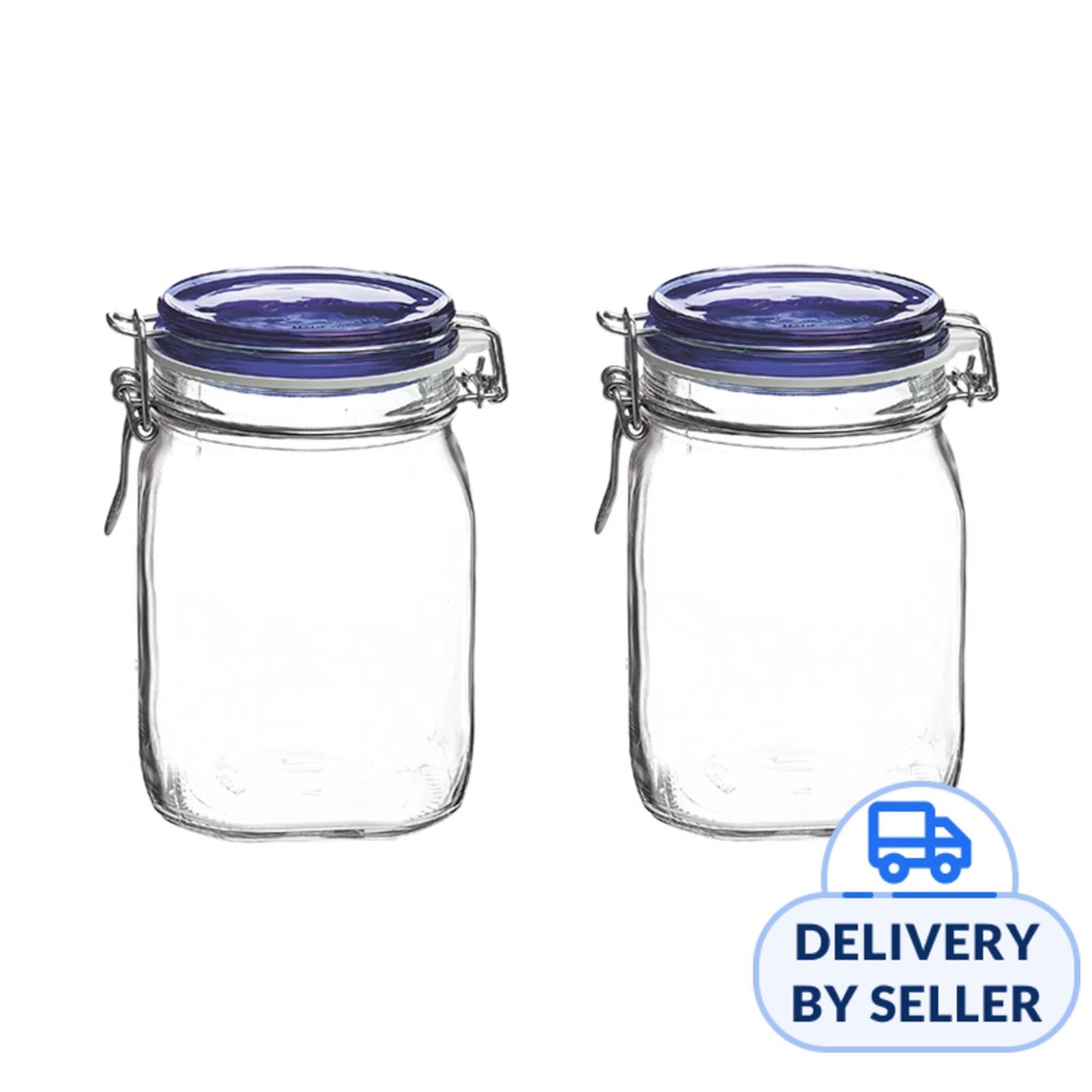Bormioli Rocco Fido - Glass Jar 750ml Blue | NTUC FairPrice