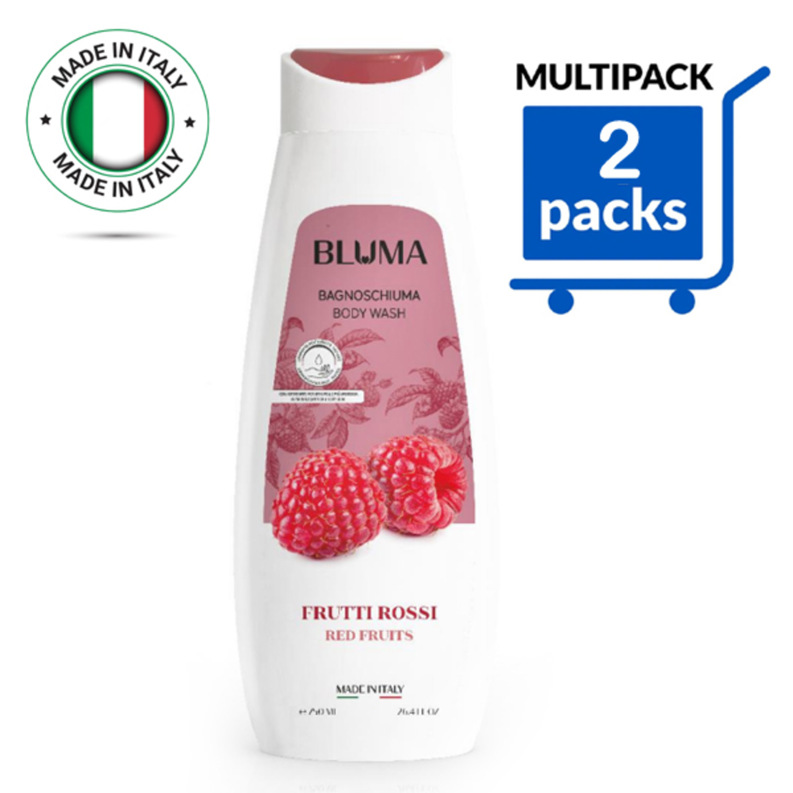Bluma Italy Raspberry Fruit Body Wash Moisturizing-DermaTeste | NTUC ...