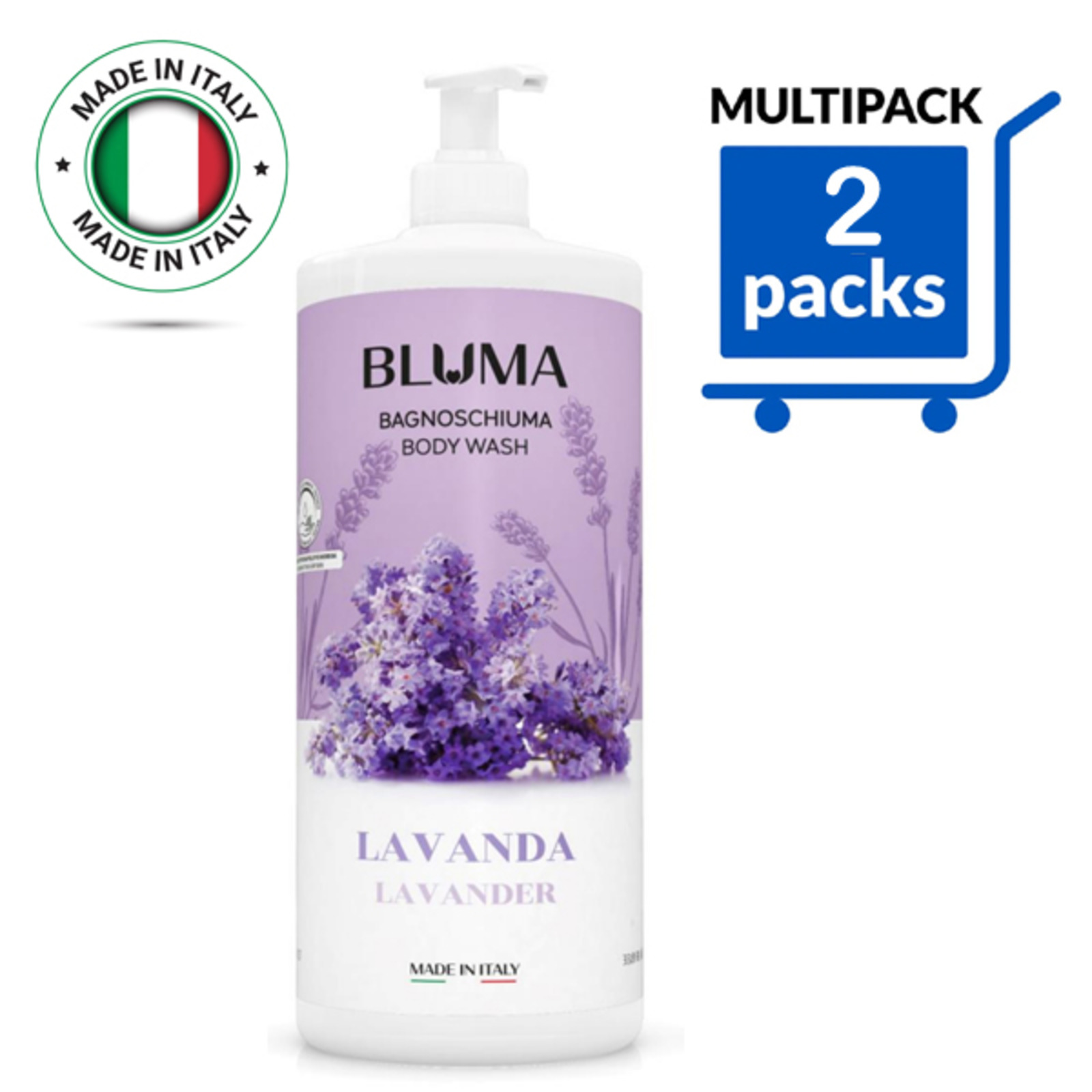 Bluma Italy Lavander Body Wash with Pump, Moisture,DermaTeste | NTUC ...