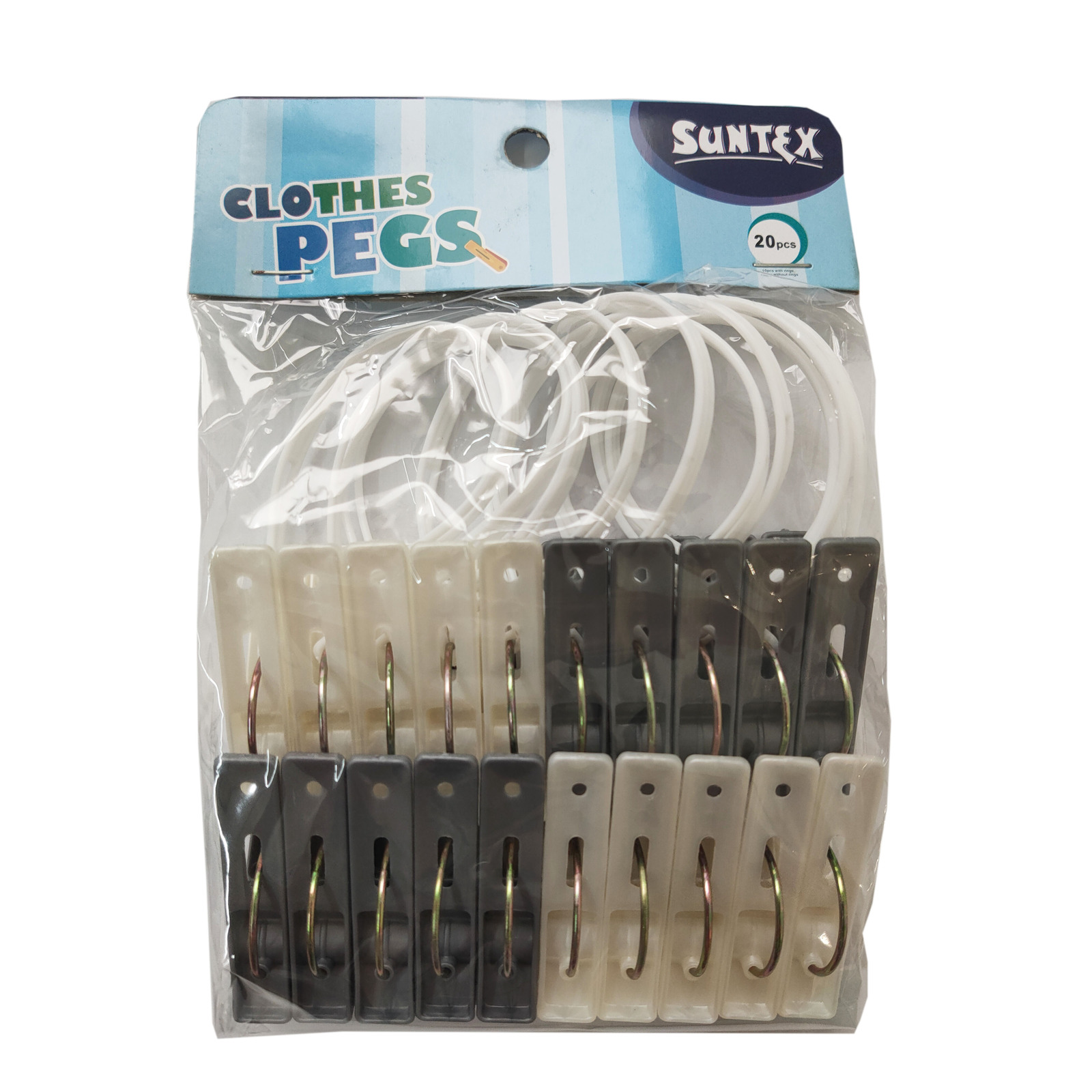 Suntex Clothes Laundry Clothes Pegs W/Ring | NTUC FairPrice