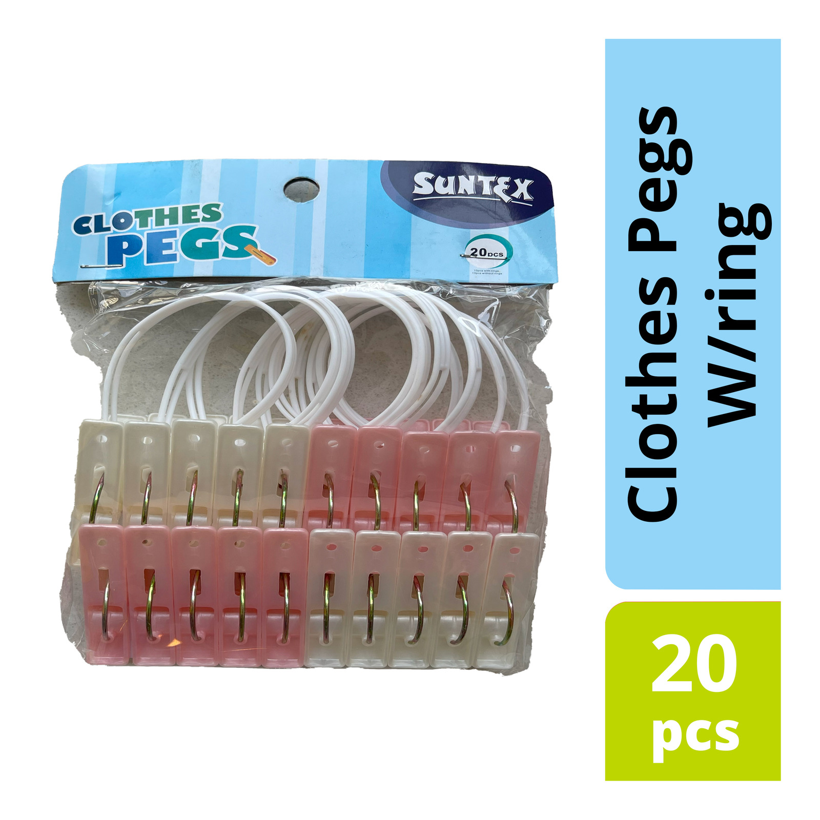 Suntex Clothes Laundry Clothes Pegs W/Ring | NTUC FairPrice