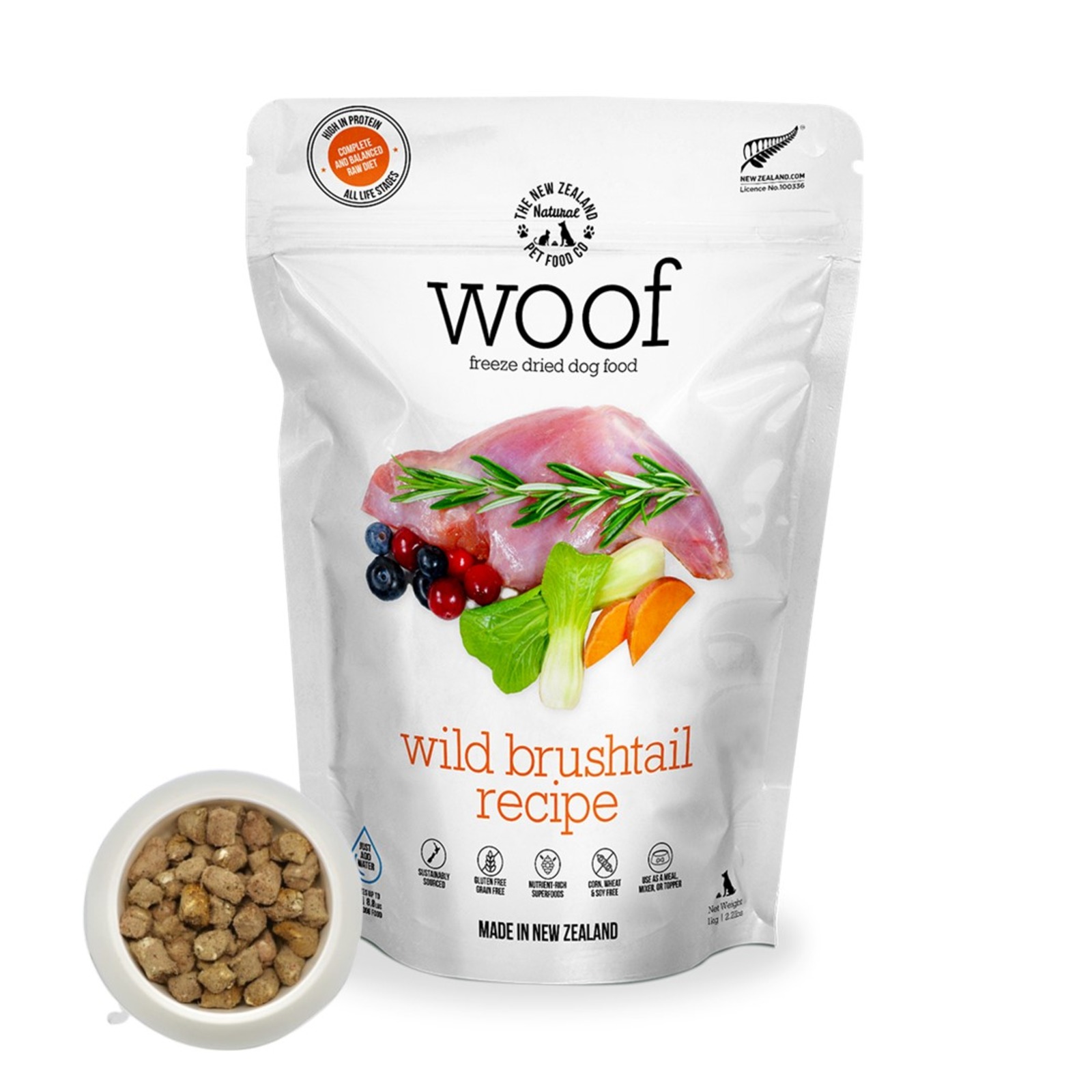 Nz Natural Woof Freeze Dried Raw Dog Food - Wild Brushtail | NTUC FairPrice