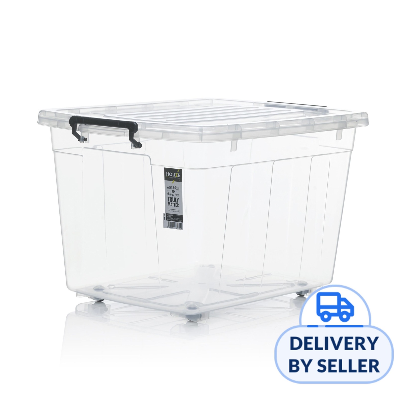 HOUZE 'ESSENTIALS' 75L Storage Box with Wheels | NTUC FairPrice