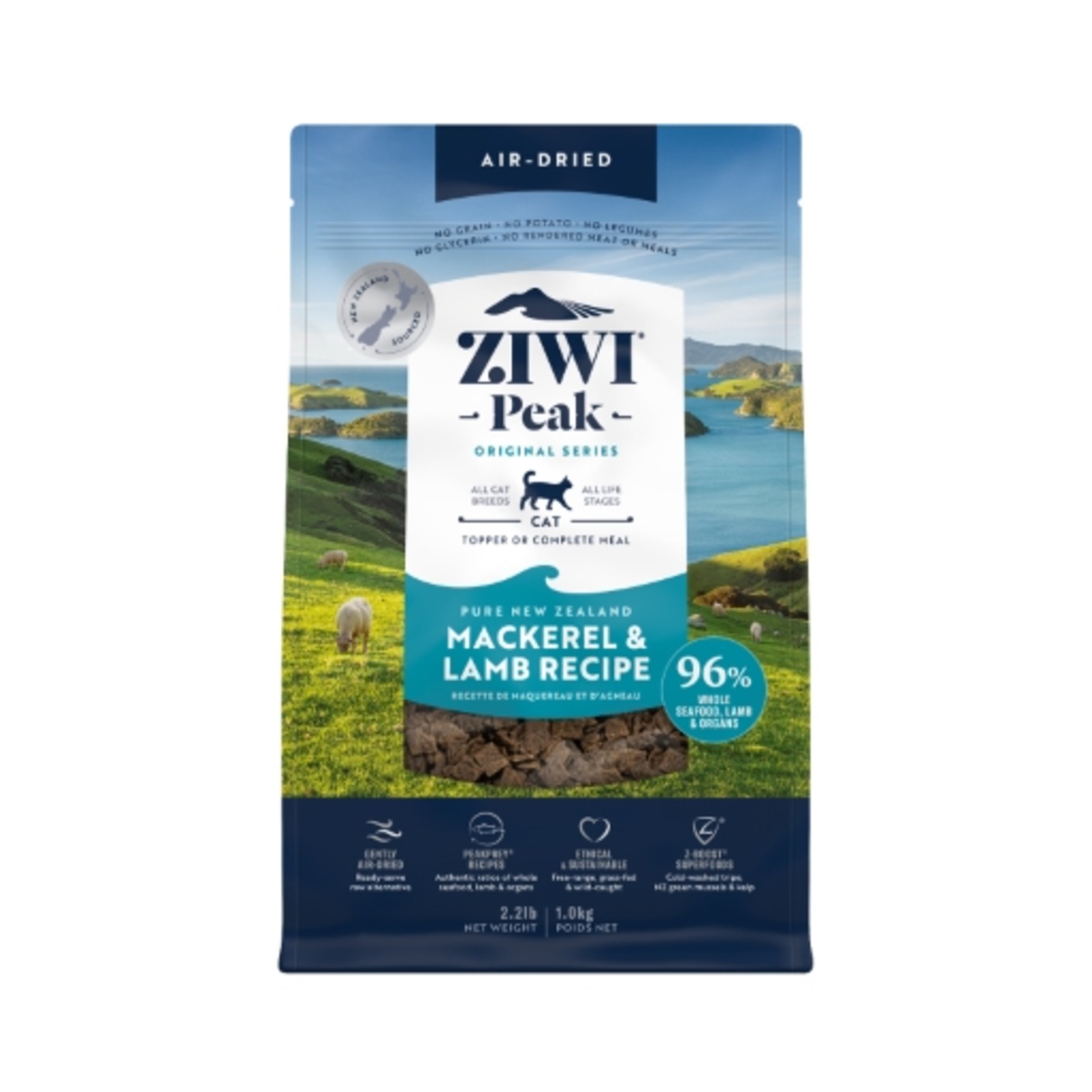Ziwi Peak Originals Air Dried Cat Food (Mackerel and Lamb) | NTUC FairPrice