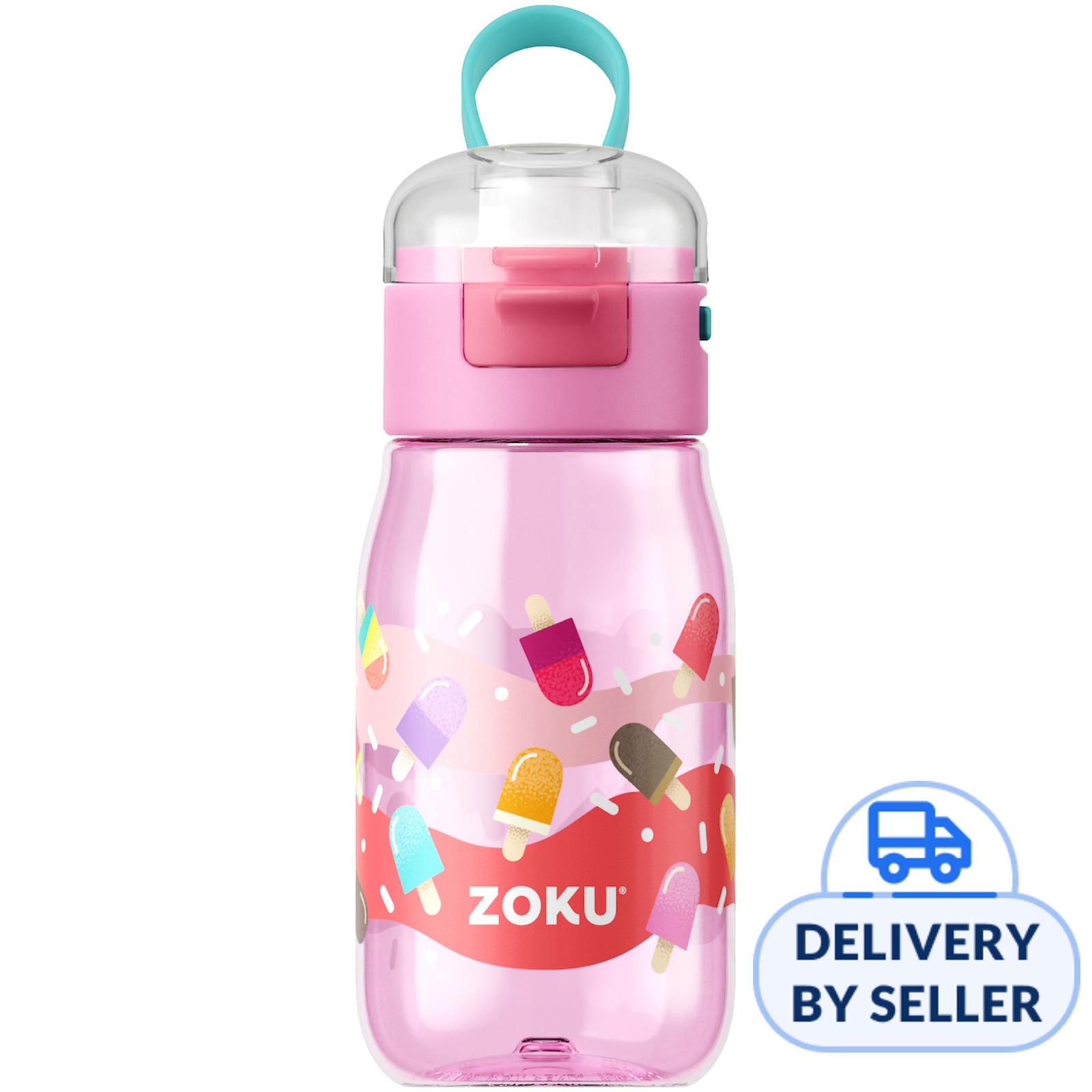 Kids Flip Gulp Bottle (16 oz) - Pink | NTUC FairPrice