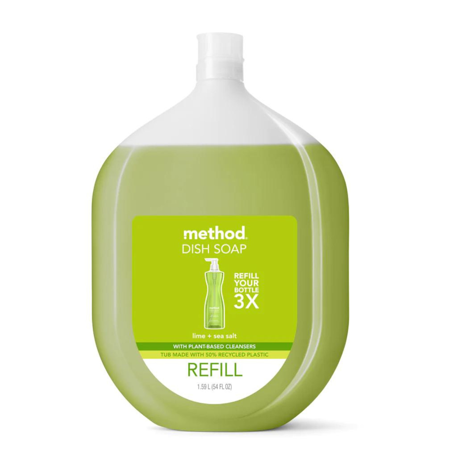 Method Dish Soap - Lime + Sea Salt 1.59L - Refill | NTUC FairPrice