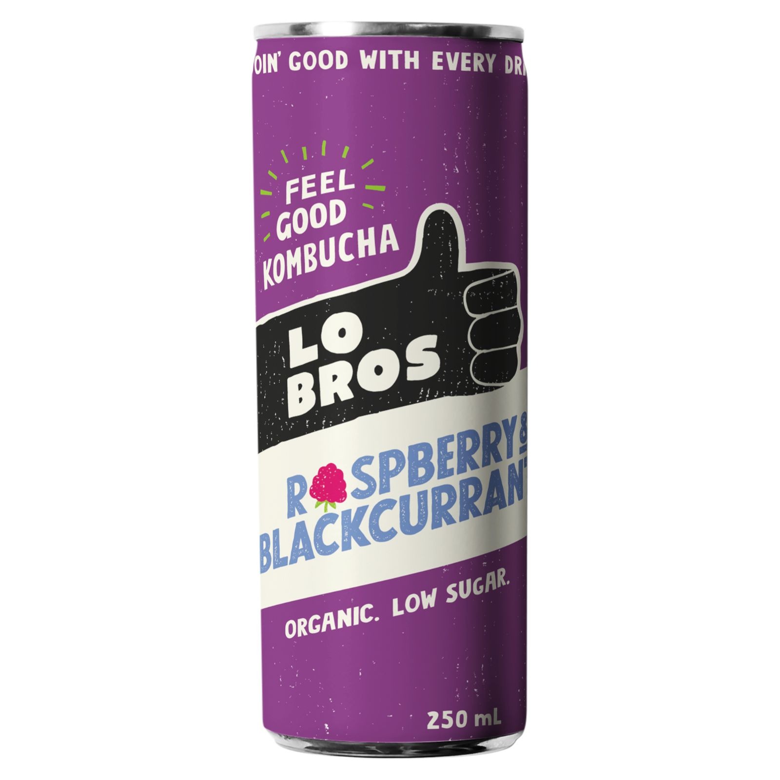 Lo Bros Organic Raspberry & Blackcurrant Kombucha | NTUC FairPrice