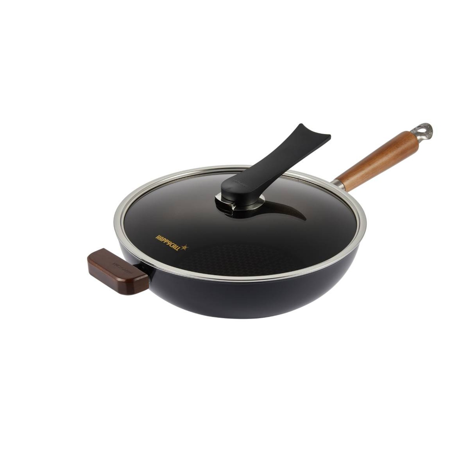 HappyCall Crocodile IH 30cm Graphene Wok Pan With Glass Lid | NTUC ...