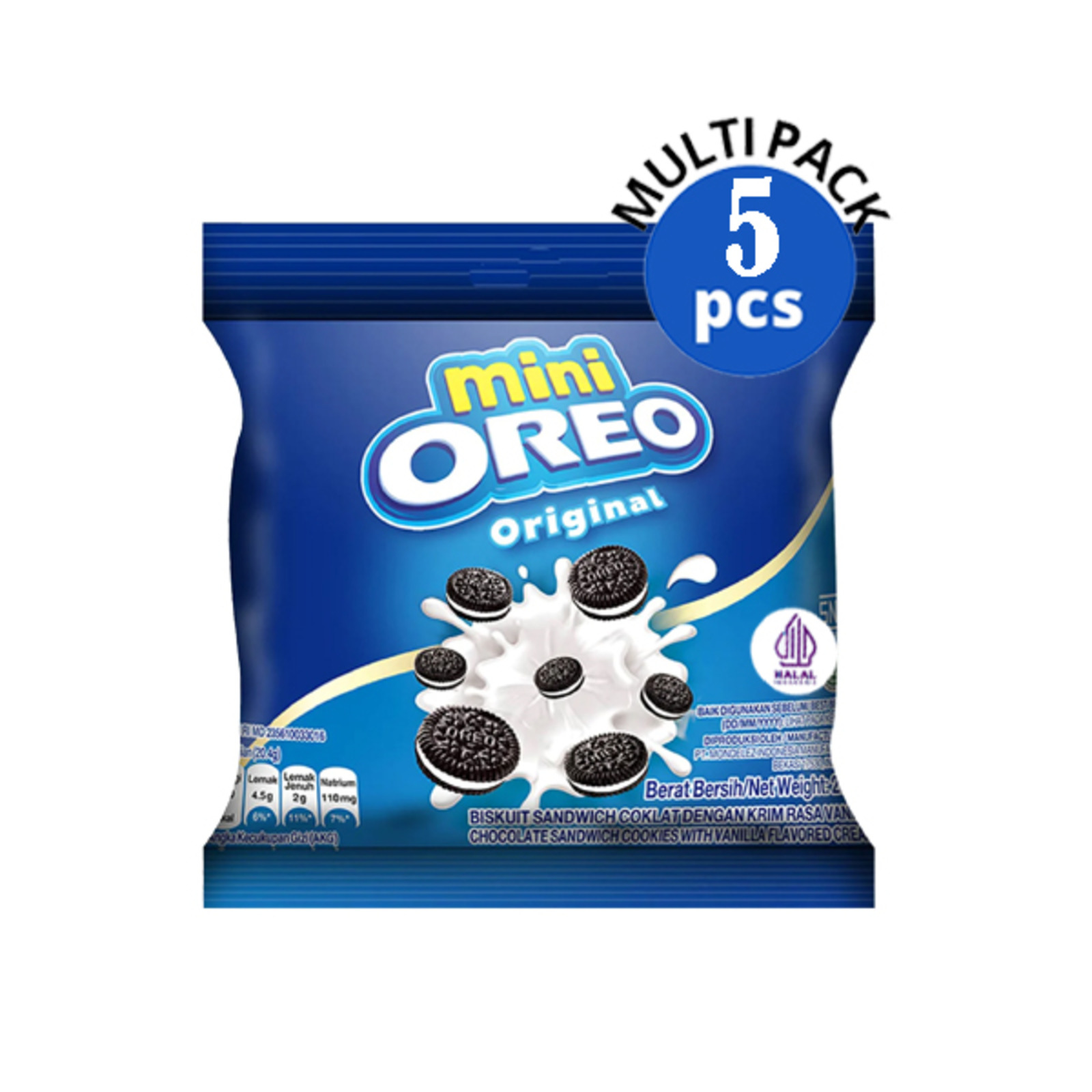 Oreo Mini Vanilla (Original) Cream Sandwich Cookies x 5 Pack | NTUC ...