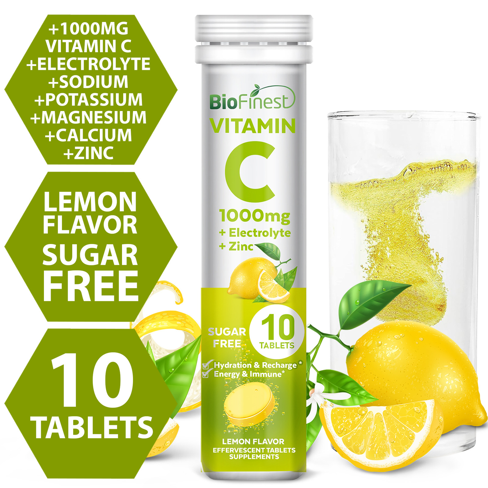 Biofinest Effervescent Vitamin C 1000mg Electrolyte Zinc Spor | NTUC ...
