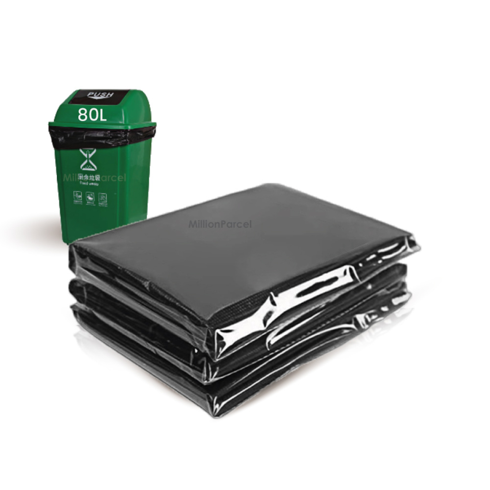 MillionParcel Heavy Duty Garbage Bag 70 x 90cm | NTUC FairPrice
