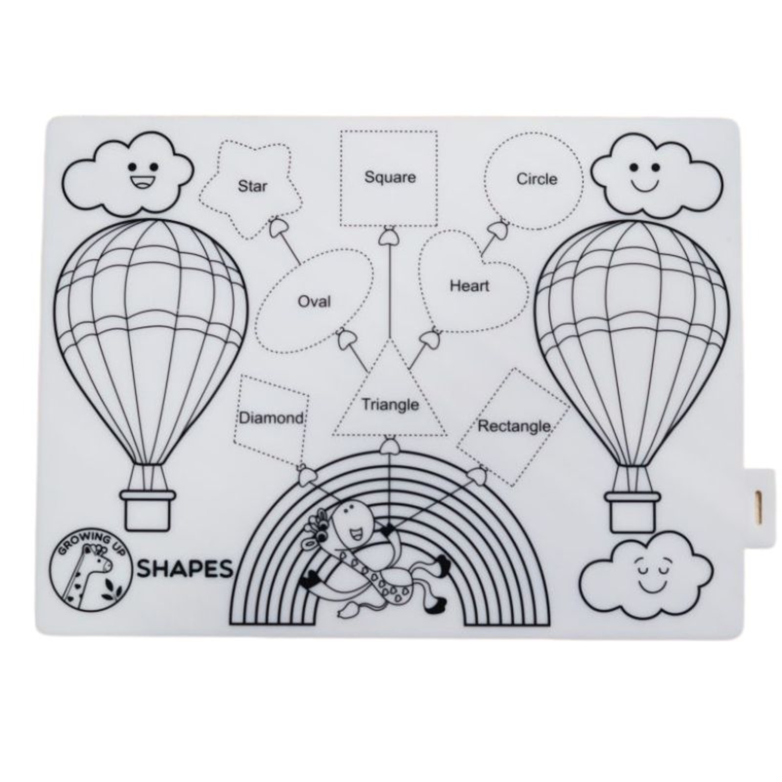 Growing Up Academy Shapes Colouring Mat (Small)20X15cm | NTUC FairPrice