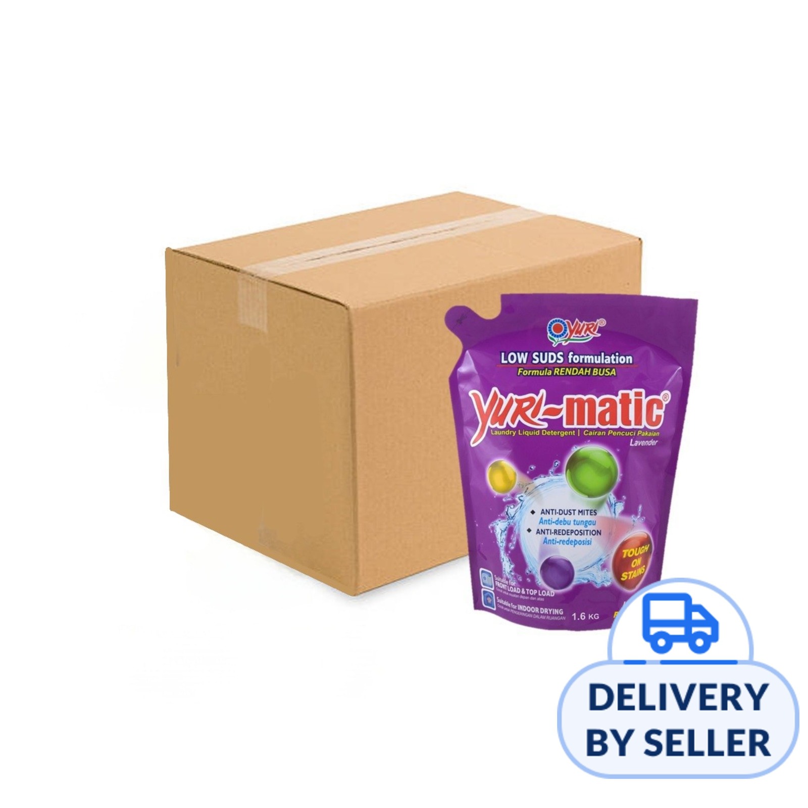 Yuri-Matic AB Laundry Liquid Refill Low Suds - Carton | NTUC FairPrice
