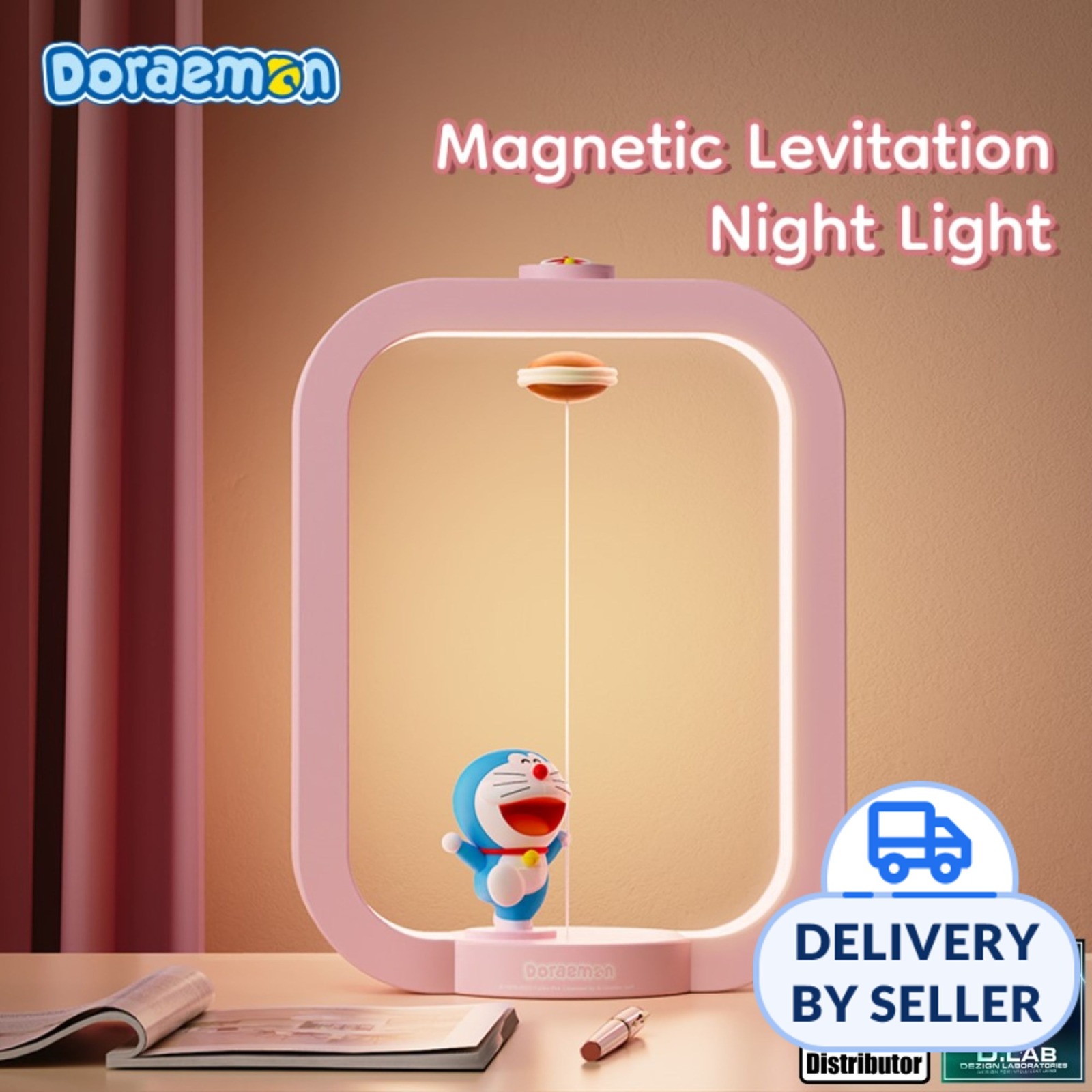 D.LAB Doraemon Magnetic Light (Pink) | NTUC FairPrice