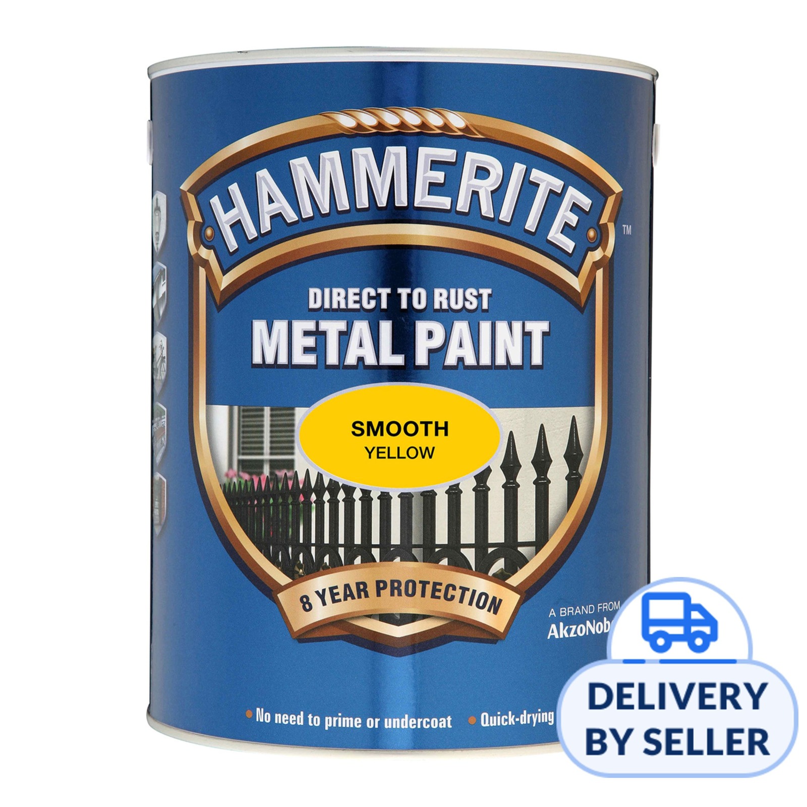 Hammerite Direct to Rust Smooth Yellow Metal Paint | NTUC FairPrice