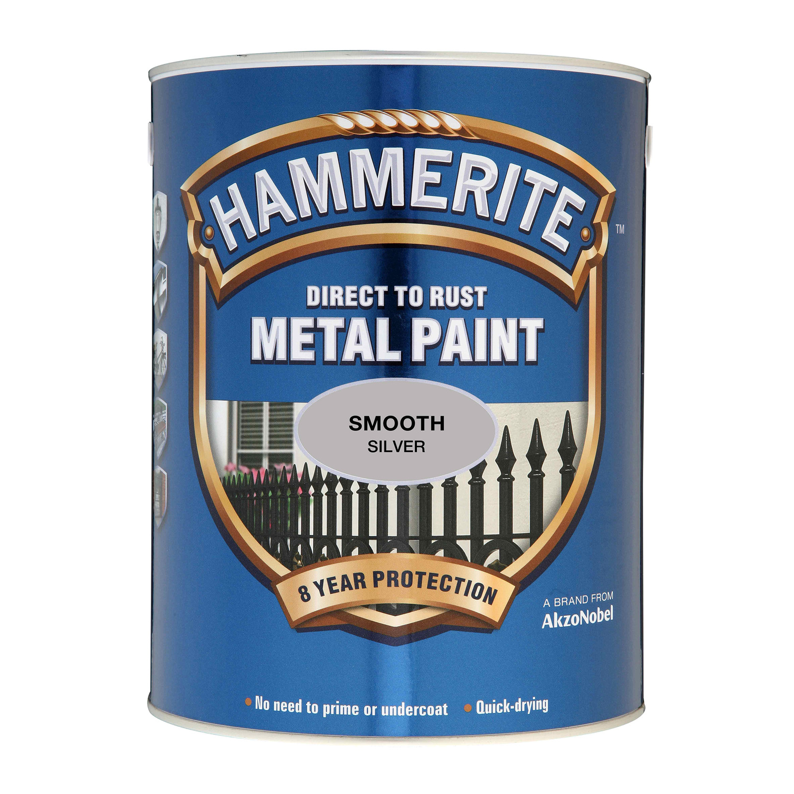 Hammerite Direct to Rust Smooth Silver Metal Paint | NTUC FairPrice