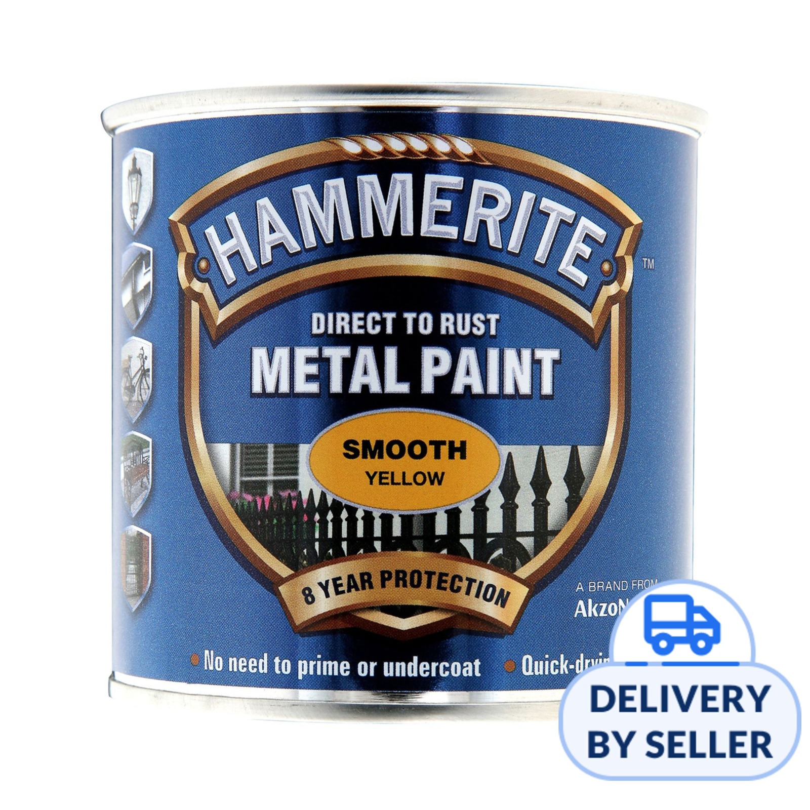 Hammerite Direct to Rust Smooth Yellow Metal Paint | NTUC FairPrice
