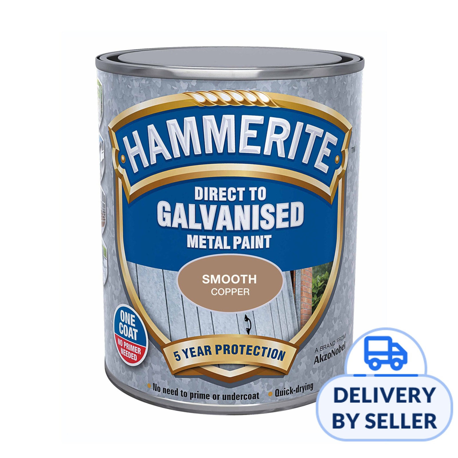 Hammerite Direct To Galvanised Smooth Copper Metal Paint | NTUC FairPrice