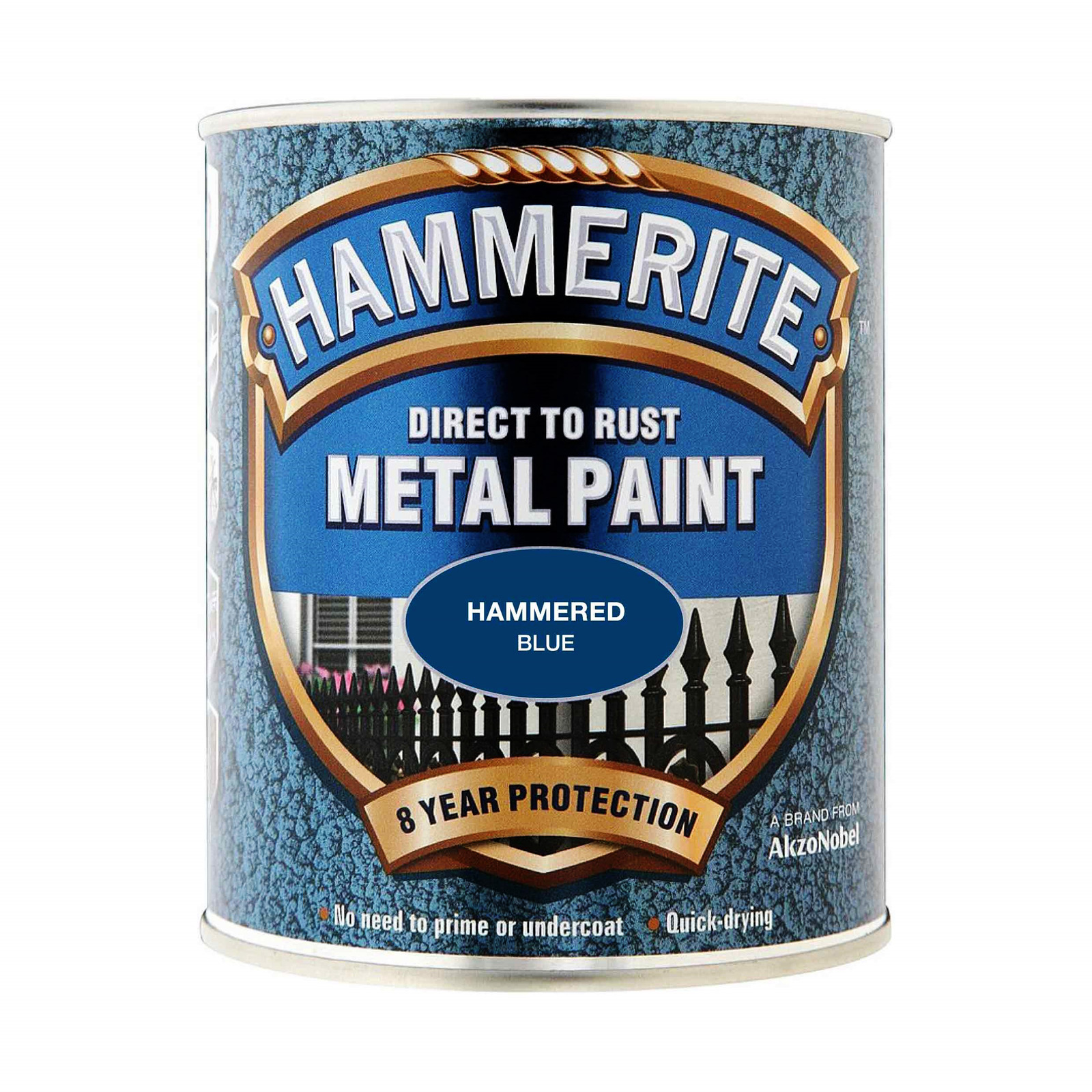 Hammerite Direct to Rust Hammered Blue Metal Paint | NTUC FairPrice