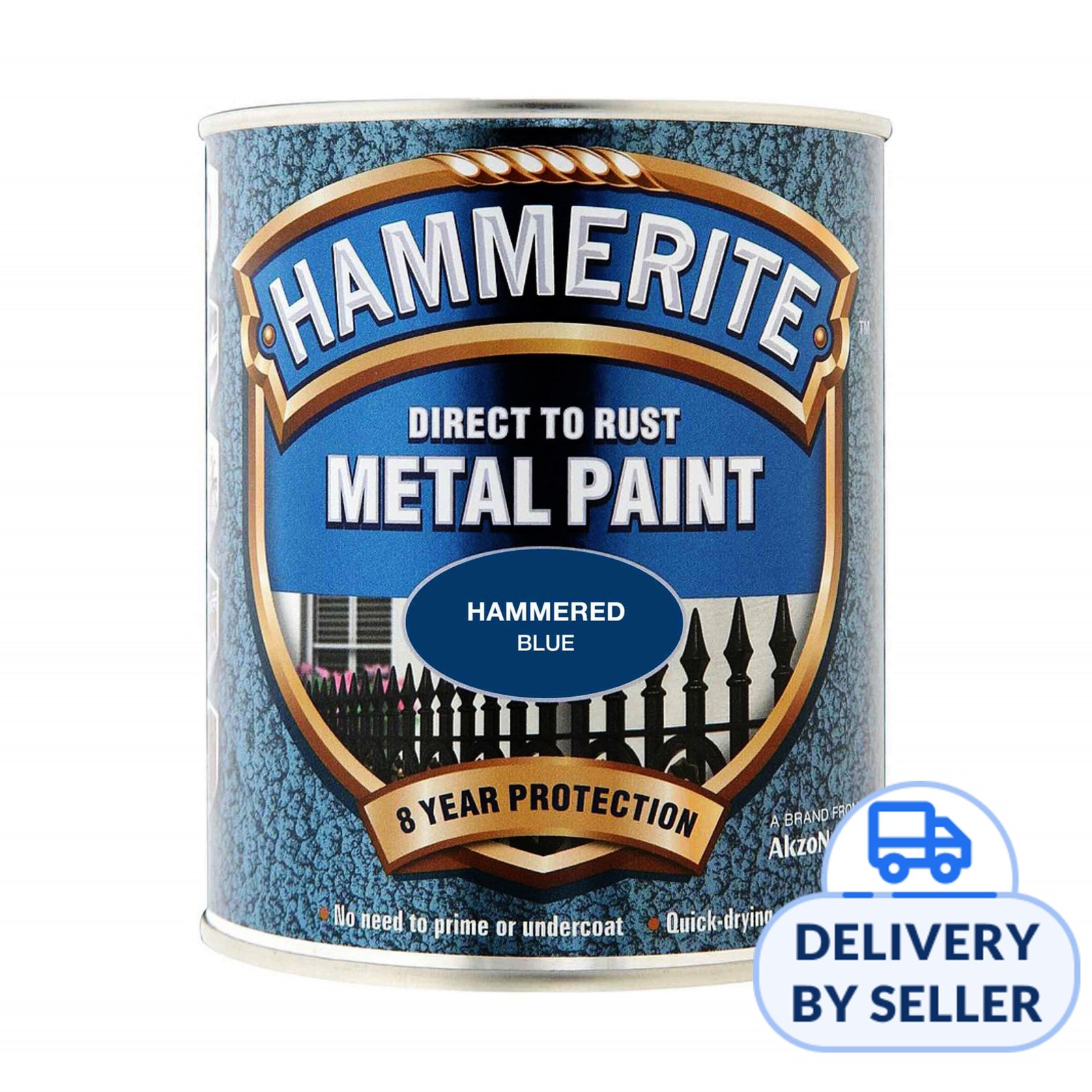 Hammerite Direct to Rust Hammered Blue Metal Paint | NTUC FairPrice