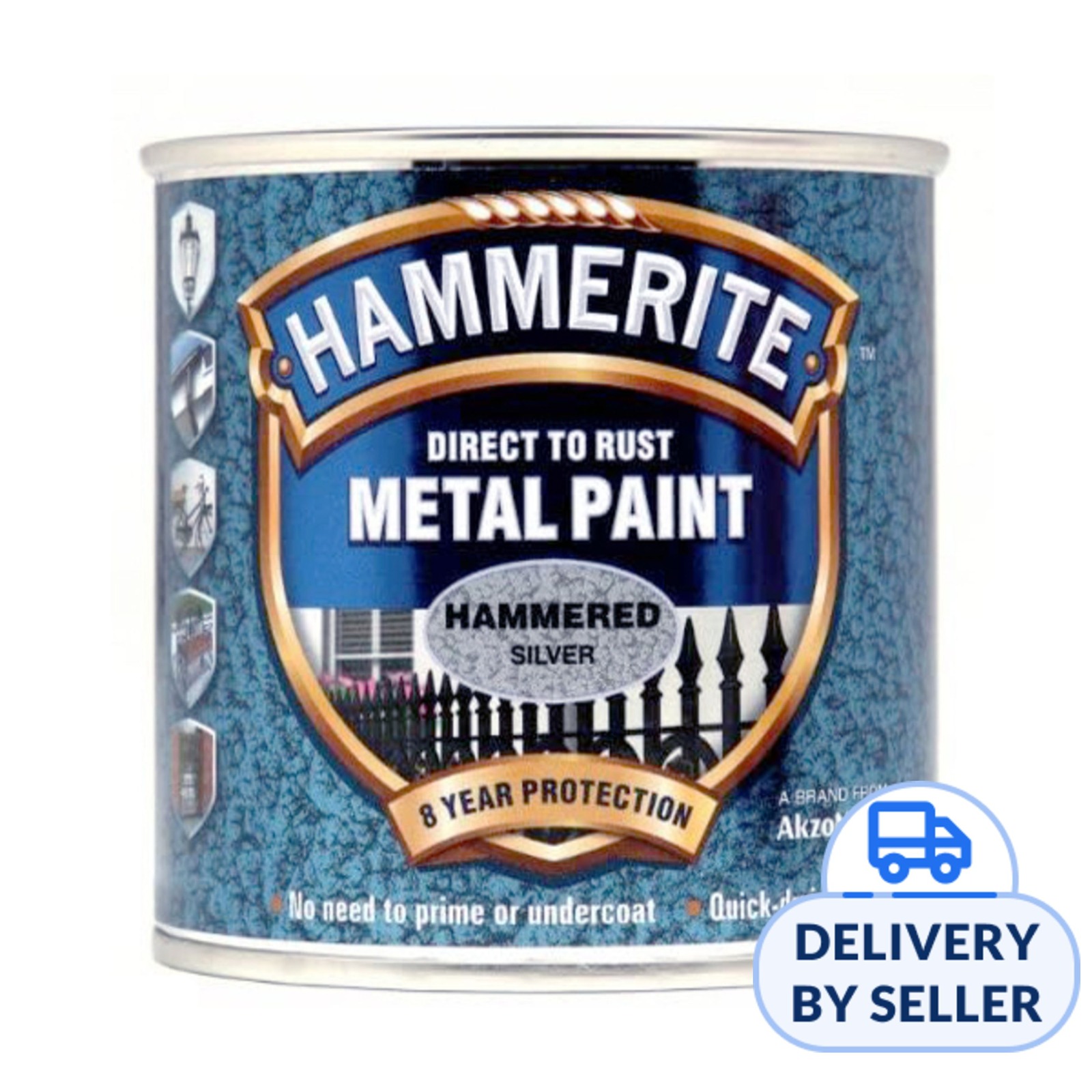 Hammerite Direct to Rust Hammered Silver Metal Paint | NTUC FairPrice