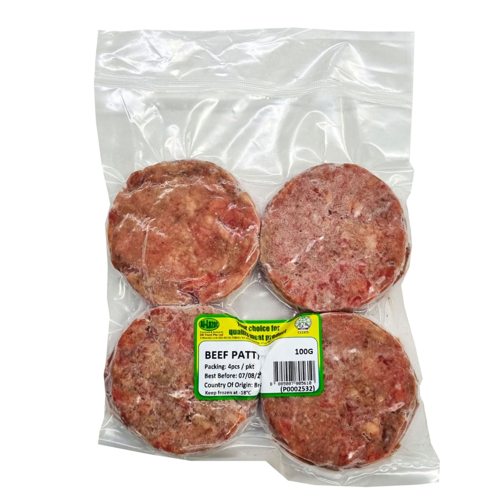 Al-Lazat Handmade Juicy Beef Patty 400g- Frozen | NTUC FairPrice