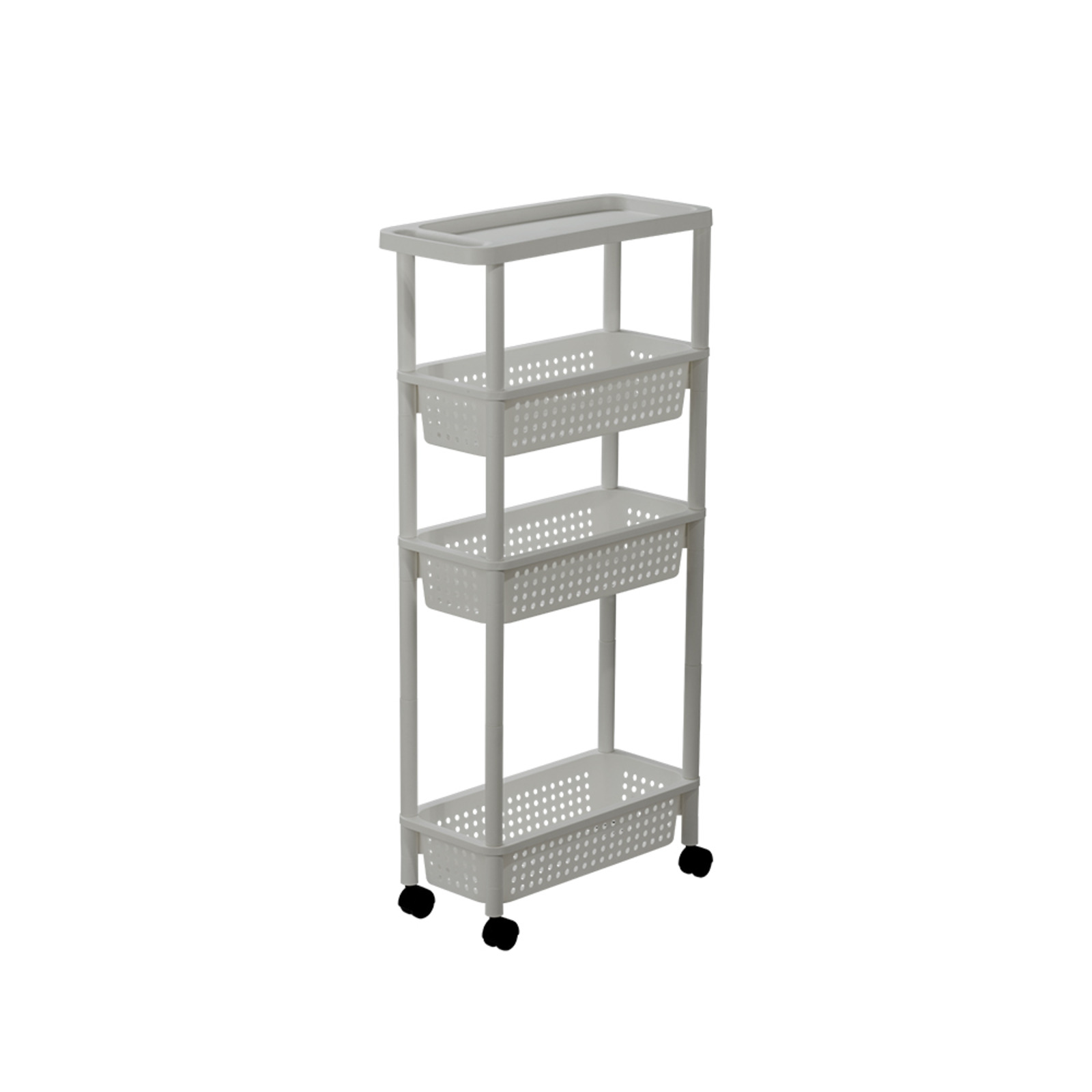 Inochi Rolling Storage Shelf Grey | NTUC FairPrice