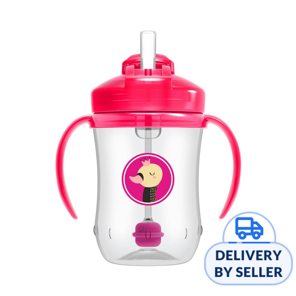 Dr. Brown's Milestones Baby's First Straw Cup, 270ml, Pink | NTUC FairPrice