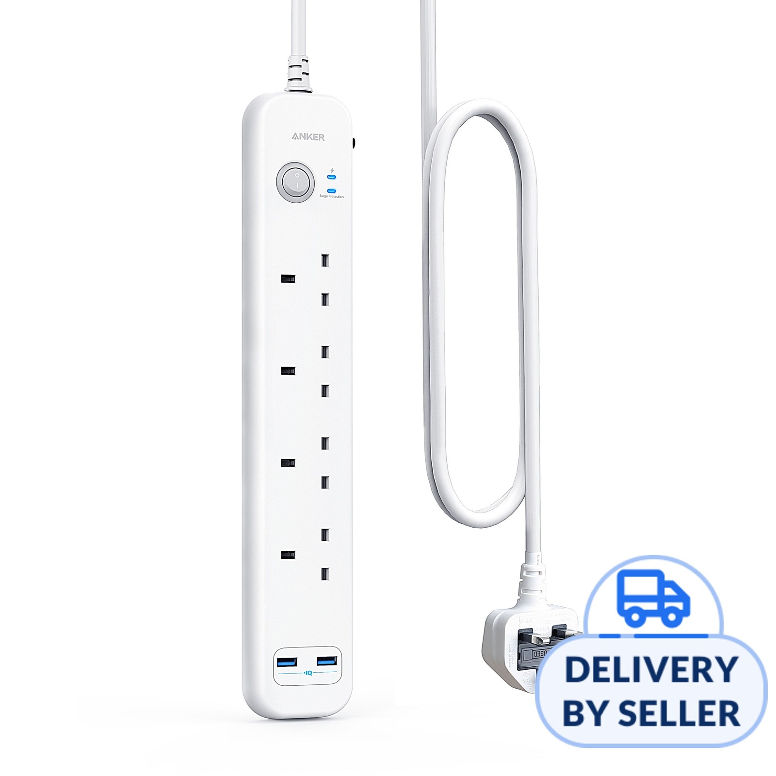 Anker PowerExtend USB 4 Strip Power Extension Lead with 2 USB | NTUC ...