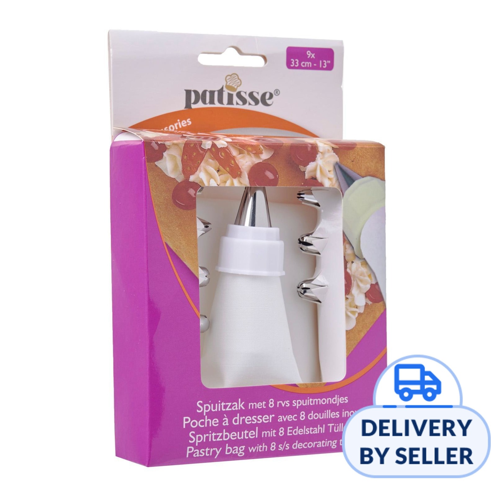 Patisse 9-Piece Cake Decorating Set with 33cm Pastry Bag | NTUC FairPrice