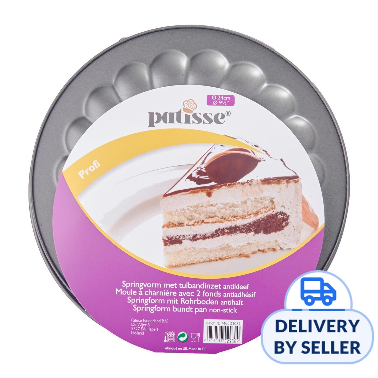 Patisse Angel Cake Pan Tin Non Stick 240mm Spring Release | NTUC FairPrice