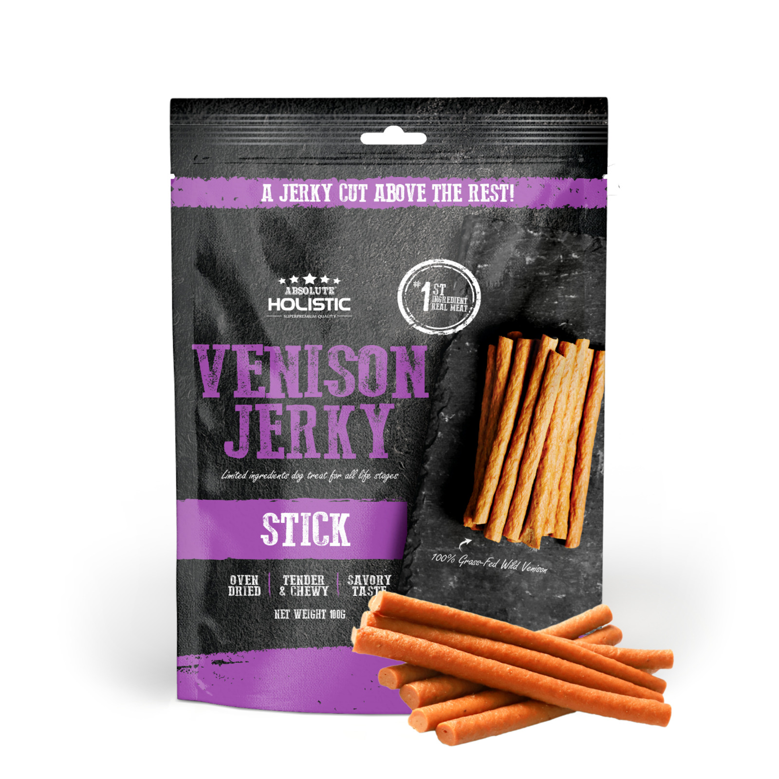 Absolute Holistic Jerky Ingredient Dog Treat Venison Stick | NTUC FairPrice