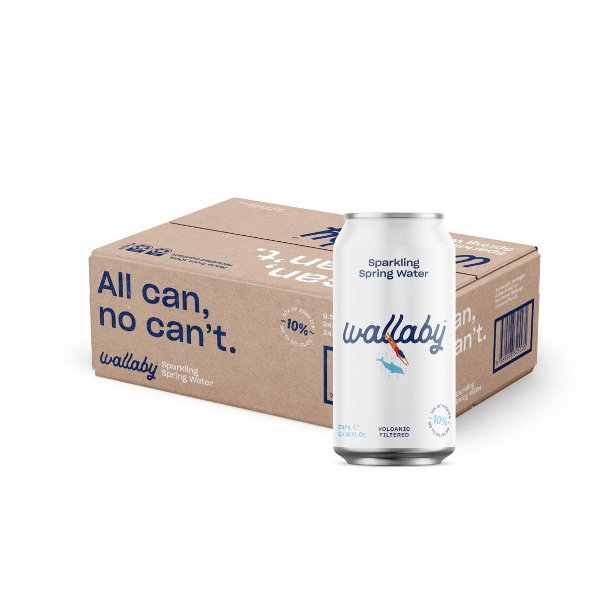 Wallaby Sparkling Spring Water (Can) | NTUC FairPrice