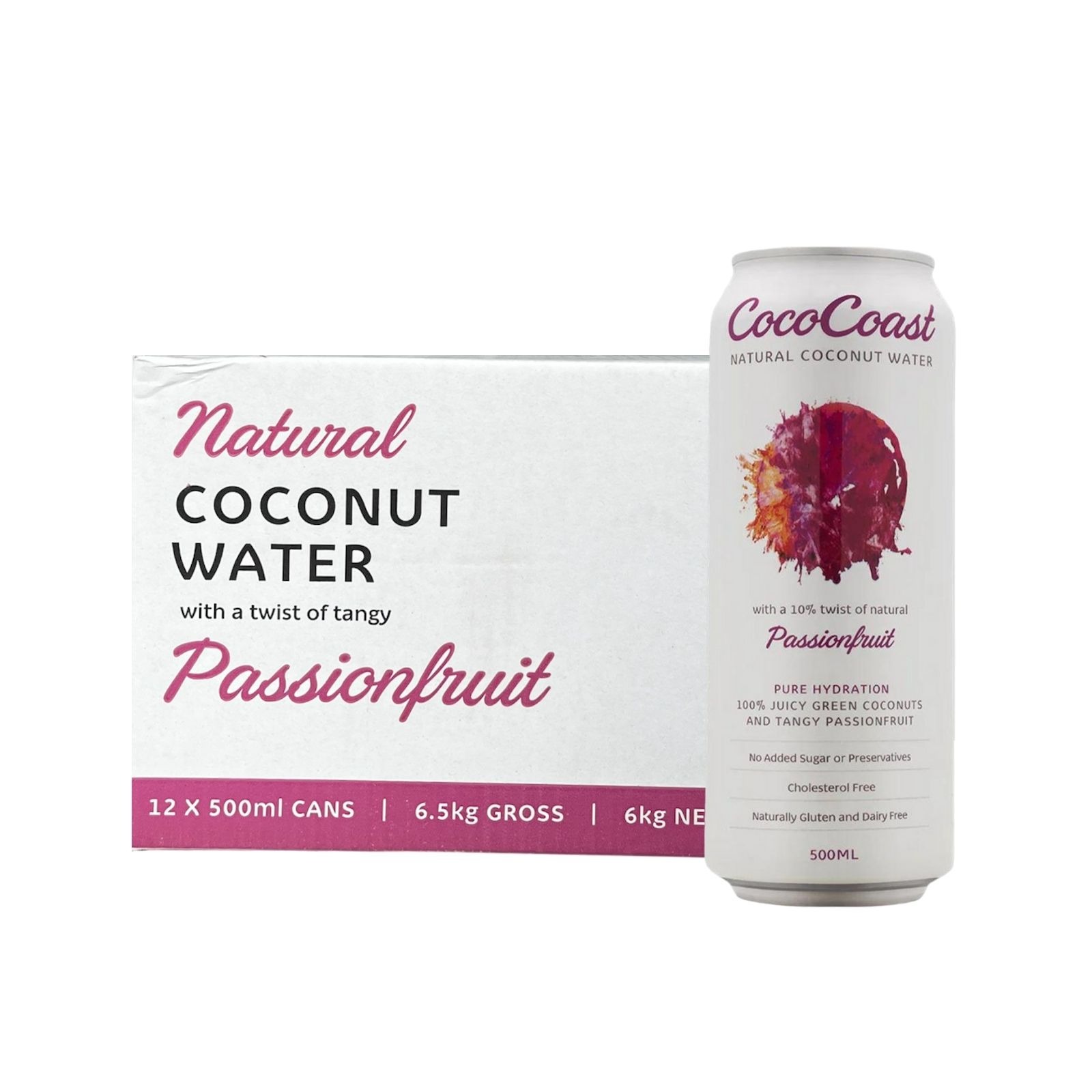 CocoCoast Natural Coconut Water with Passionfruit | NTUC FairPrice