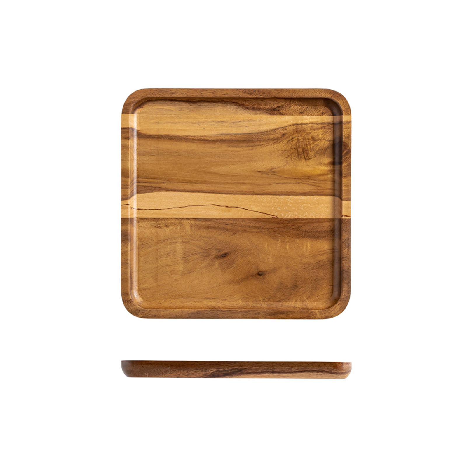 TABLE MATTERS SHIBUMI 8 inch Acacia Wooden Square Plate | NTUC FairPrice