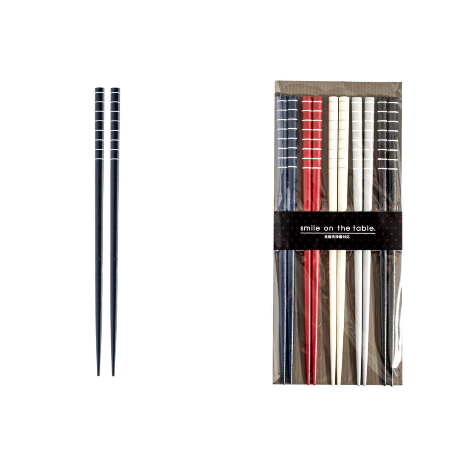 TABLE MATTERS Striped Chopsticks Set of 5 (Assorted Colours) | NTUC ...