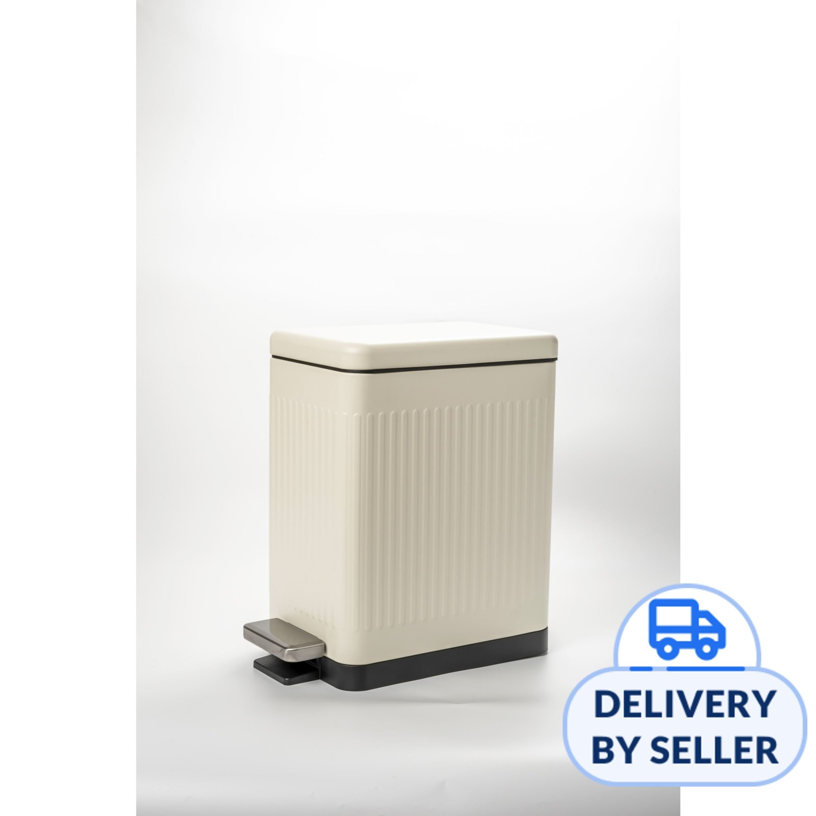 HOUZE HOUZE - 15L MIRA Matte Slim Step Bin (White) | NTUC FairPrice