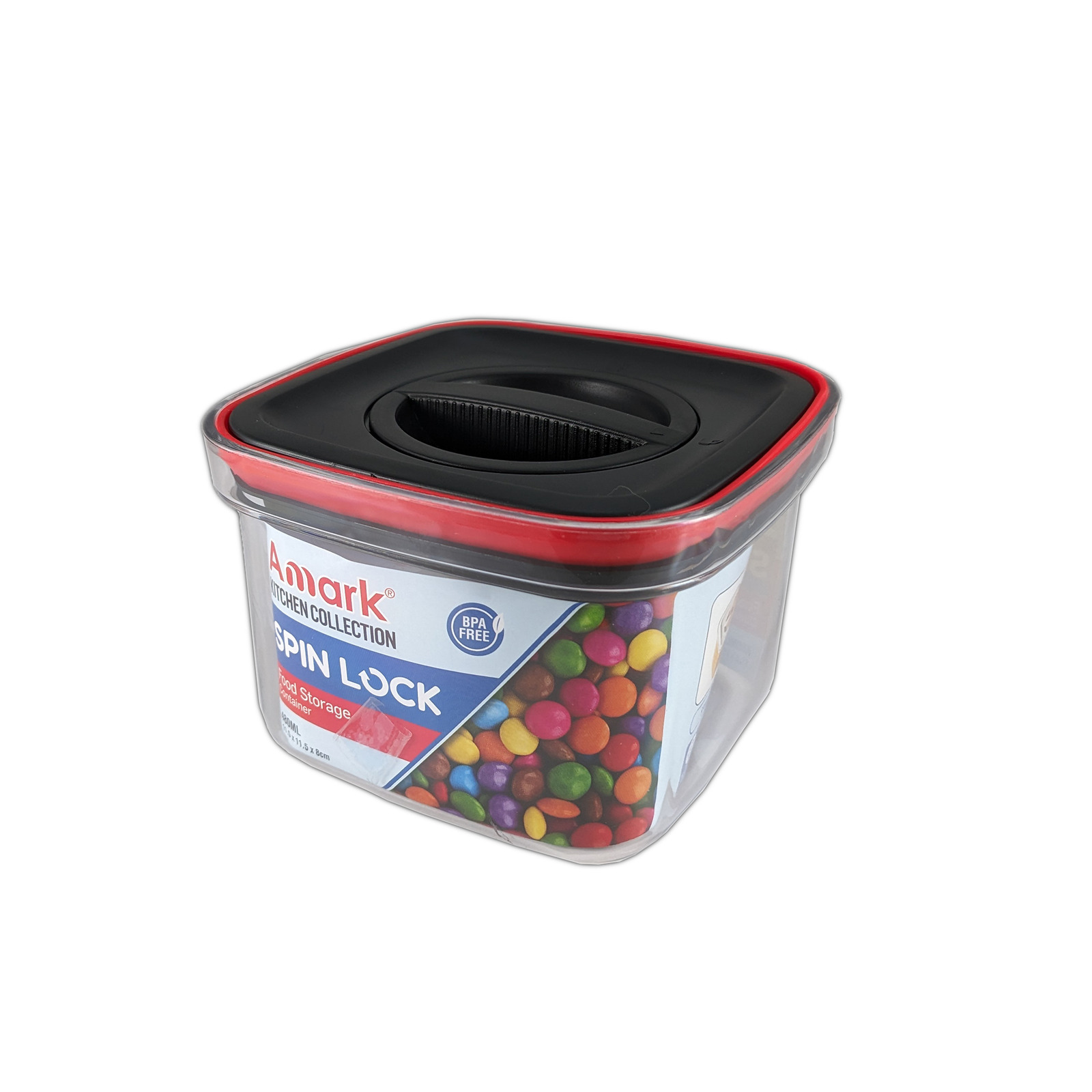 Amark Spin Lock Airtight Food Storage Container 480ml | NTUC FairPrice