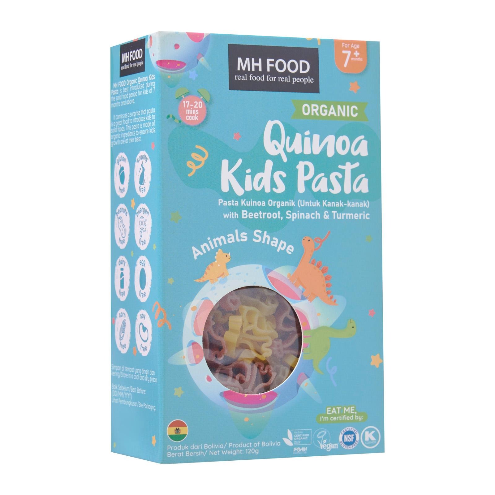 MH Food Organic Quinoa Kids Pasta Animals Shape | NTUC FairPrice