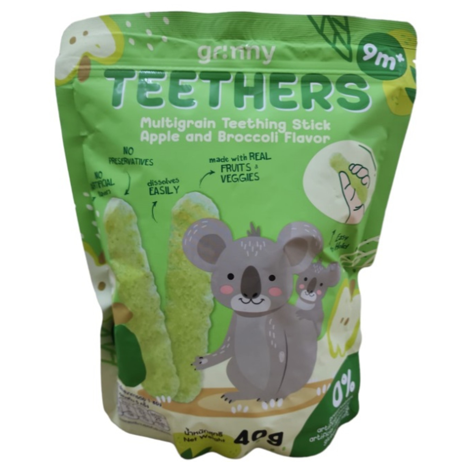 Grinny Multigrain Teething Stick Apple and Broccoli | NTUC FairPrice