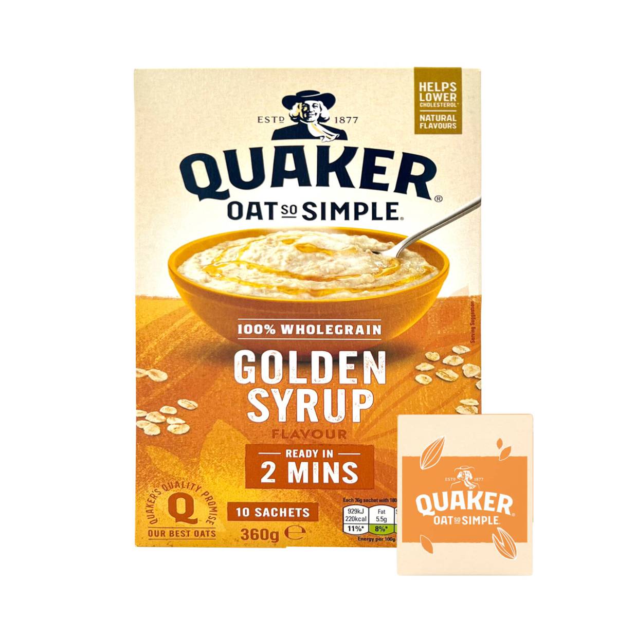 Quaker Oat So Simple Golden Syrup Porridge Sachets 10 x 36G | NTUC ...