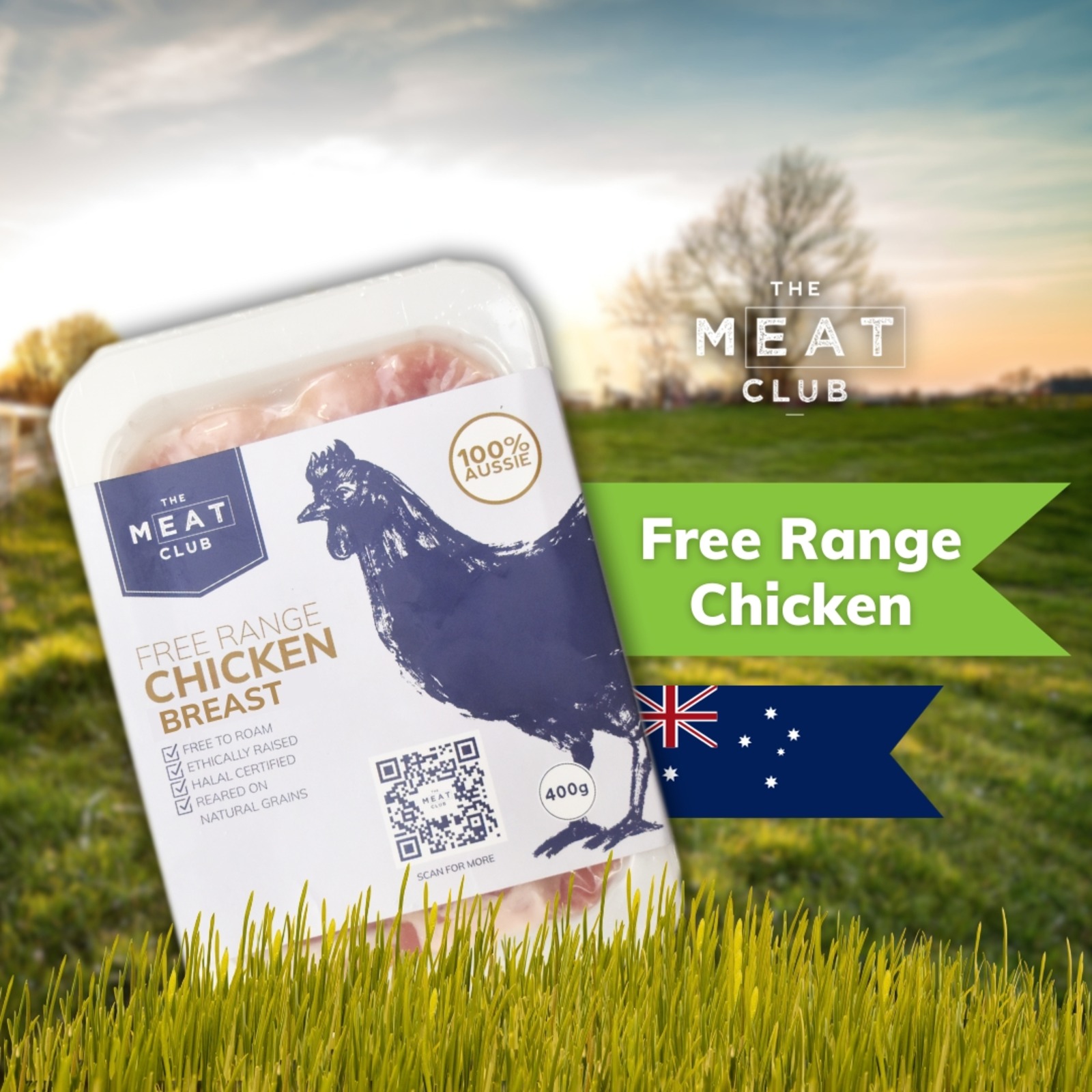 The Meat Club Free Range Chicken Breast - AUS - Frozen | NTUC FairPrice