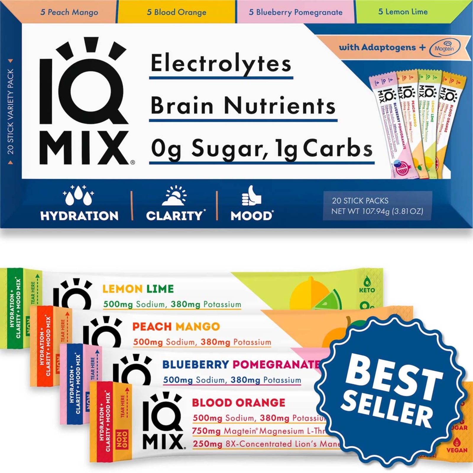 IQBar IQMix Hydration Electrolytes Powder - Variety Pack | NTUC FairPrice