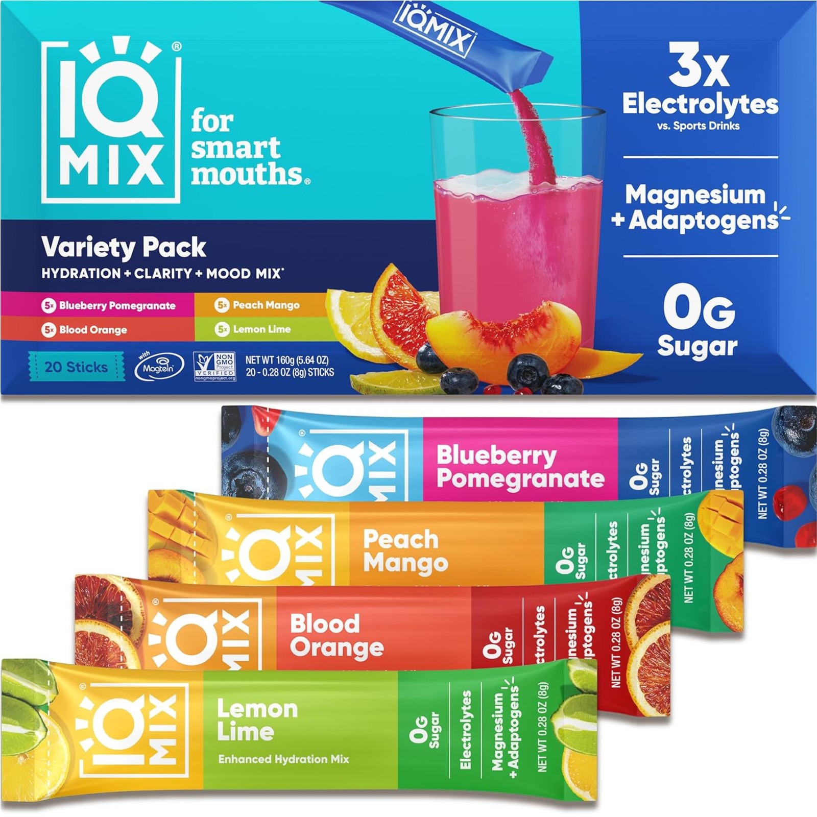 IQBar IQMix Hydration Electrolytes Powder - Variety Pack | NTUC FairPrice